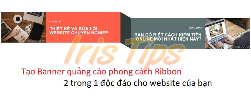 Tạo Banner quảng cáo phong cách Ribbon 2 trong 1 độc đáo cho website ...