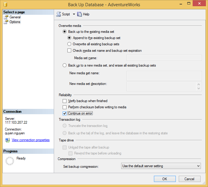 SQL Server: Filegroup Backup Files and Filegroups