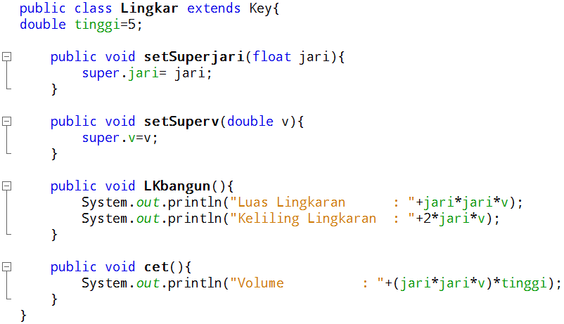 Pengertian & contoh program sederhana Inheritance, Keyword Super, Final ...