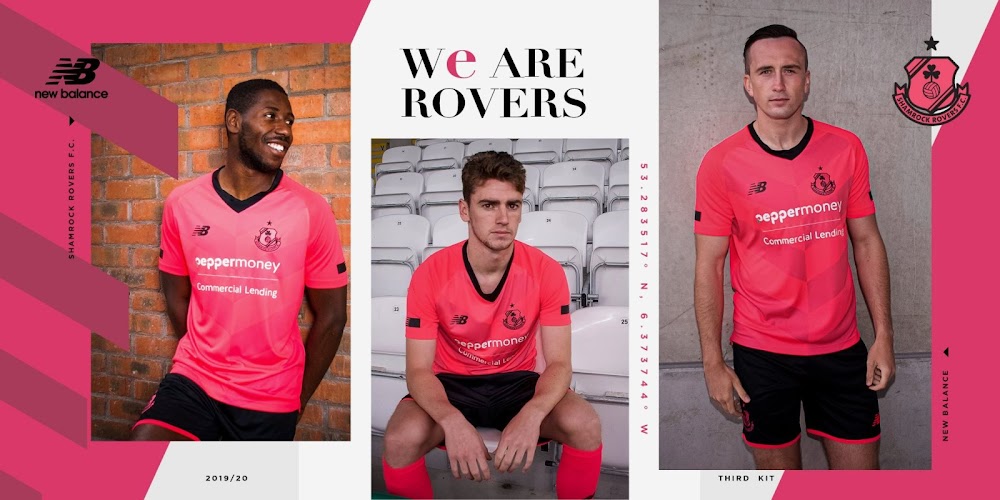 Pink Shamrock Rovers 19-20 Third Kit Released - Footy Headlines