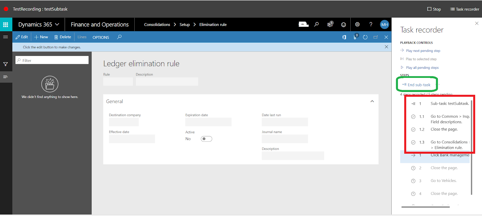 How to use Task Recorder in Dynamics 365?