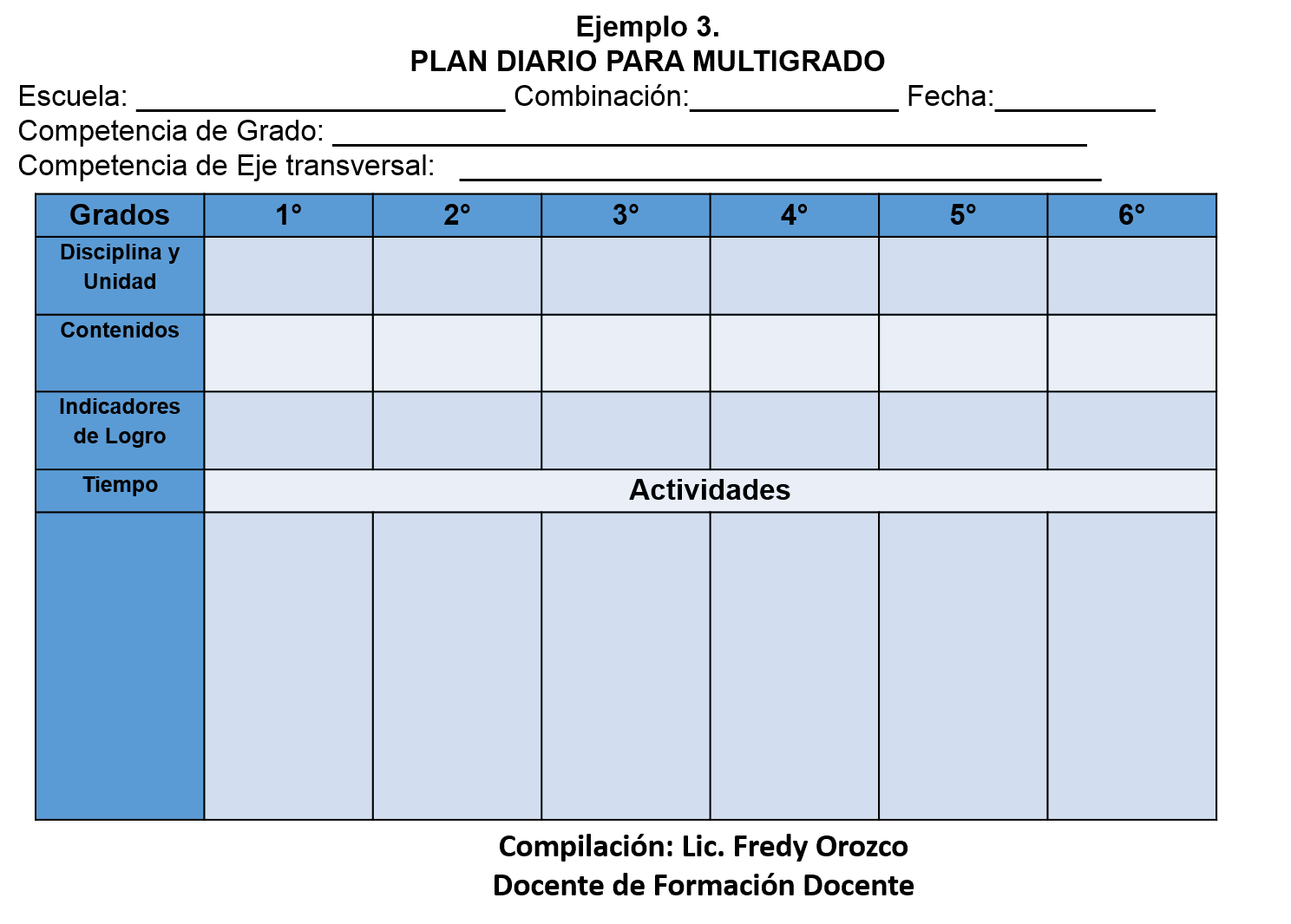 EJEMPLO PLAN MULTIGRADO I
