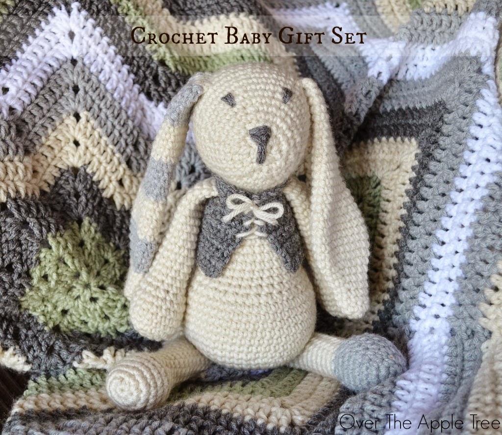 Over The Apple Tree: Crochet Baby Gifts: Afghan and Amigurumi Bunny Set