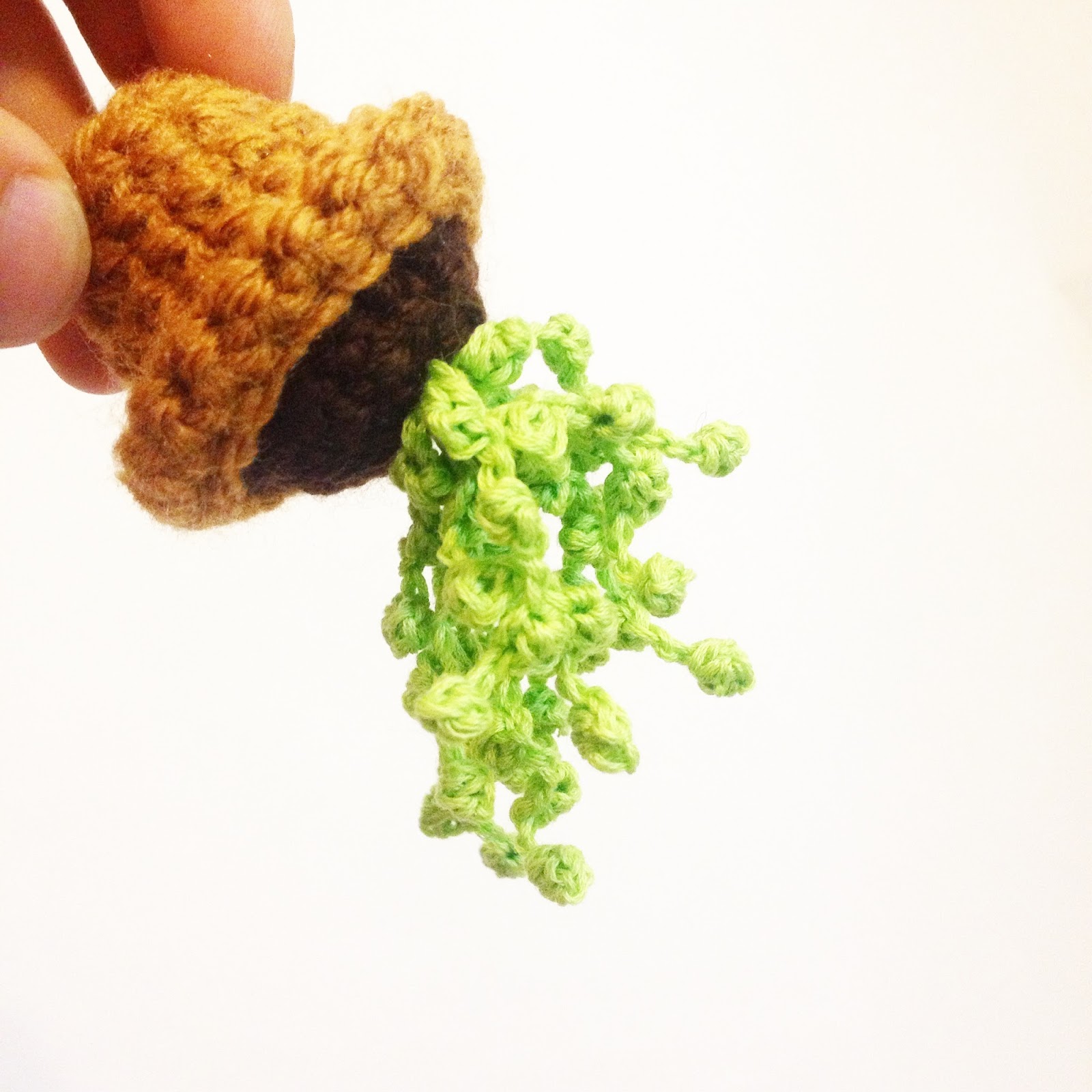 i ♥ amicute: Teeny Tiny Crocheted String of Pearls Succulent Inspired ...