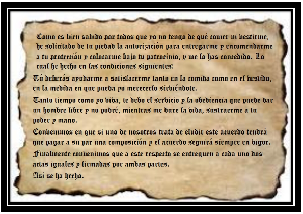 me gusta la historia de primero: Vasallaje y Servidumbre (7 de noviembre)