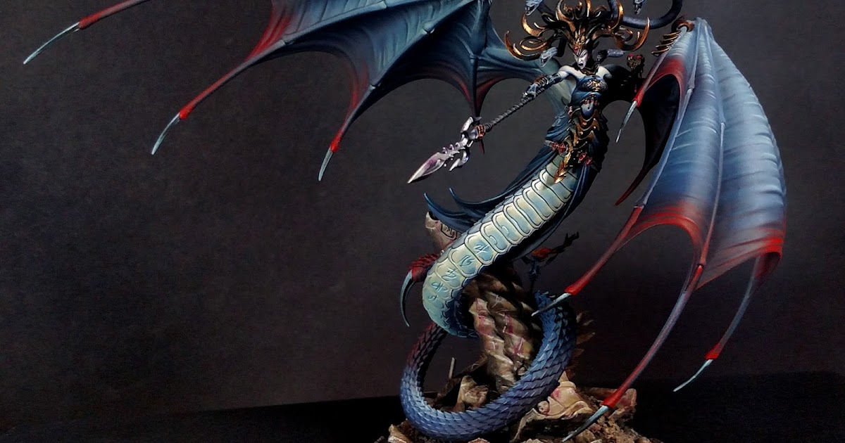 samson minis: Finished! Morathi the Shadow Queen