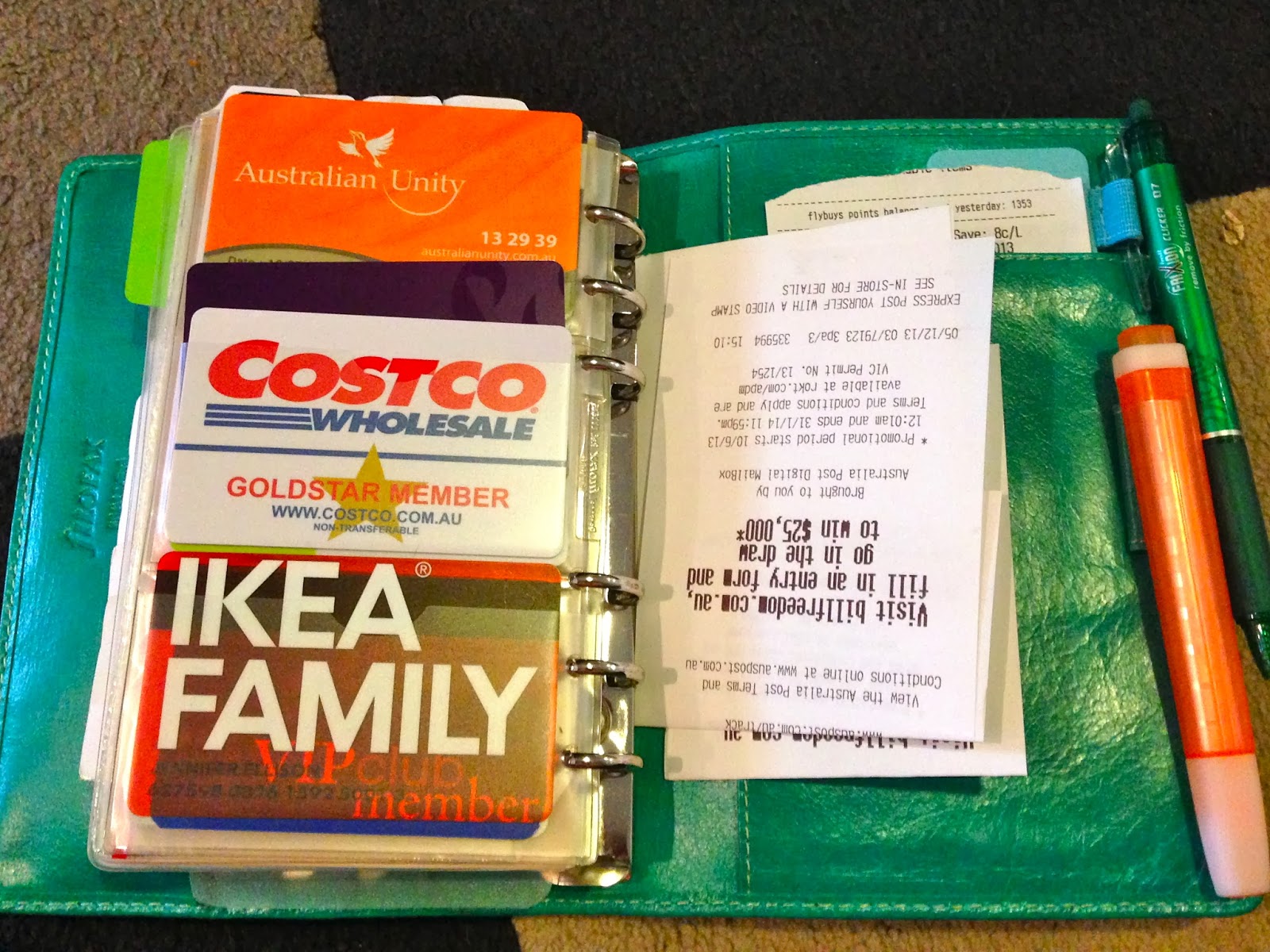 Organised Lifestyle: Personal wallet/planner setup