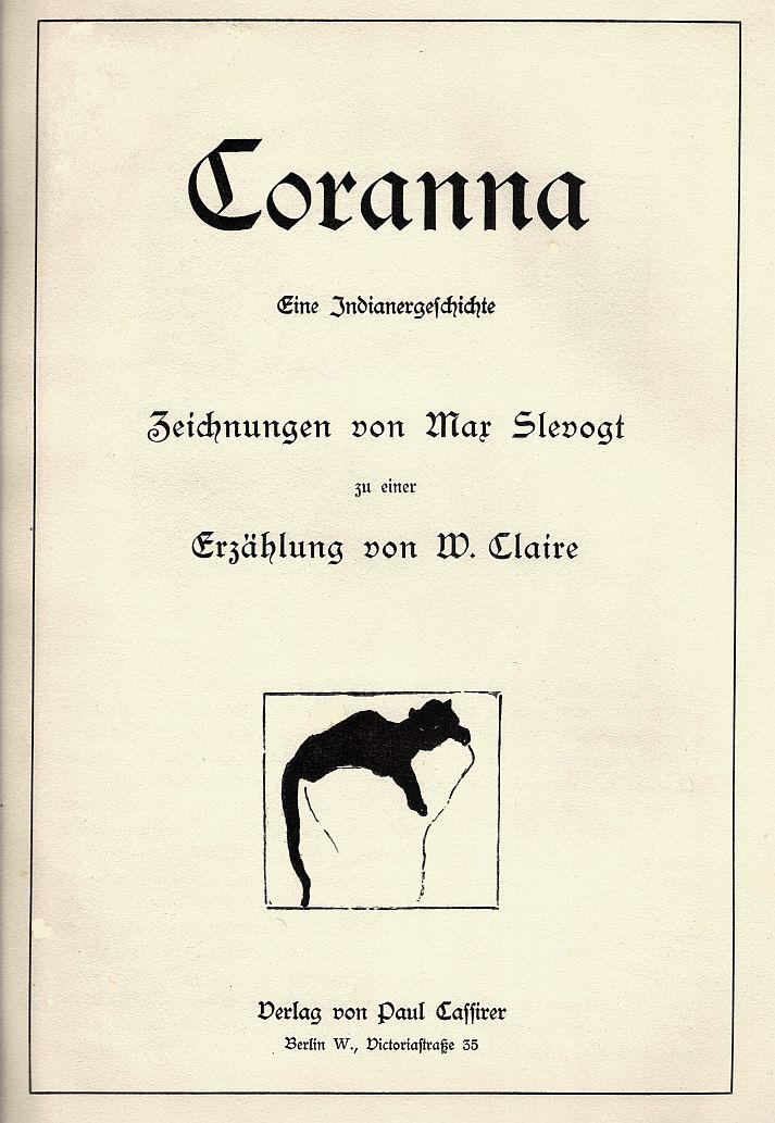 The Art of Pierangelo Boog: Max Slevogt: Zeichnungen zu Coranna, Eine ...