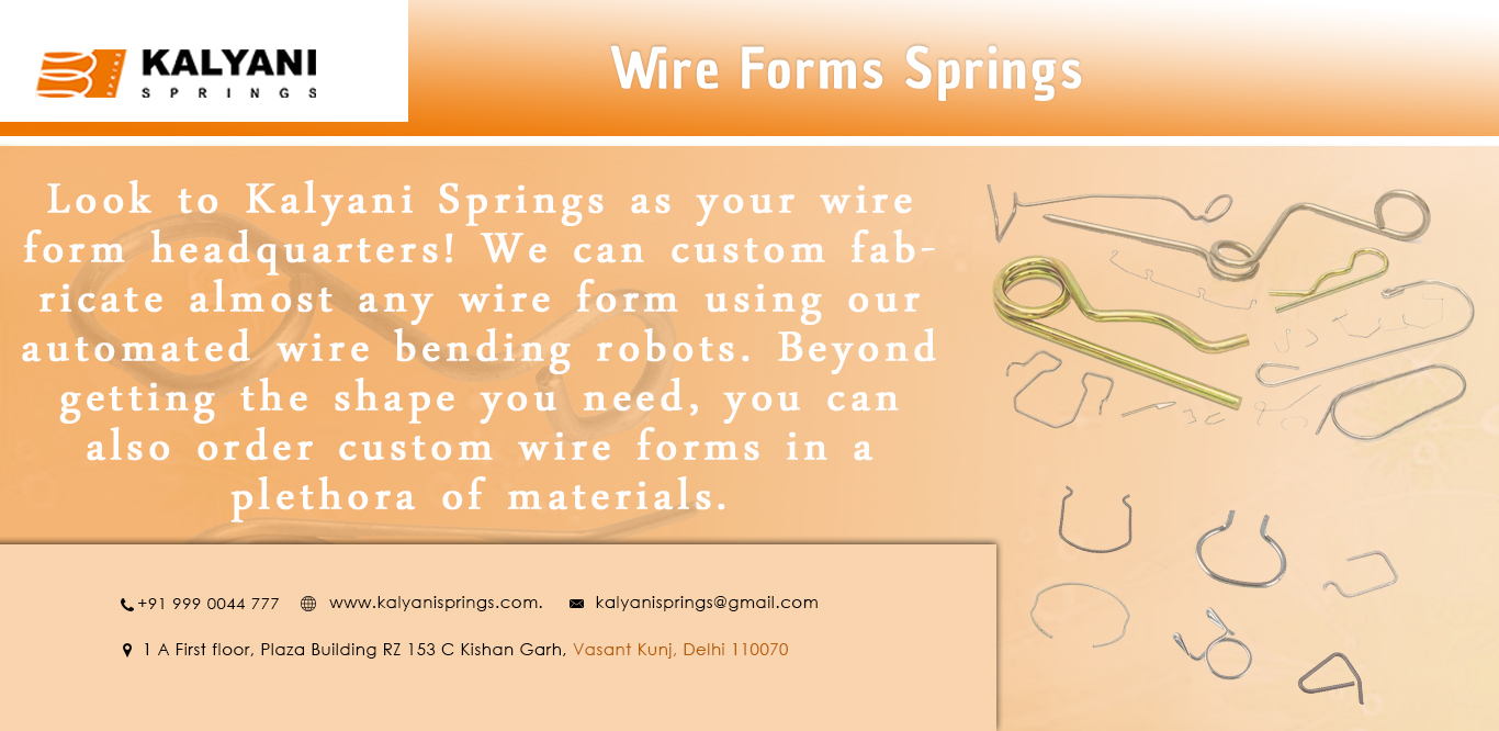 Manufacturing of Springs and Wireforms: Wire Forms | Wire Forms Springs ...