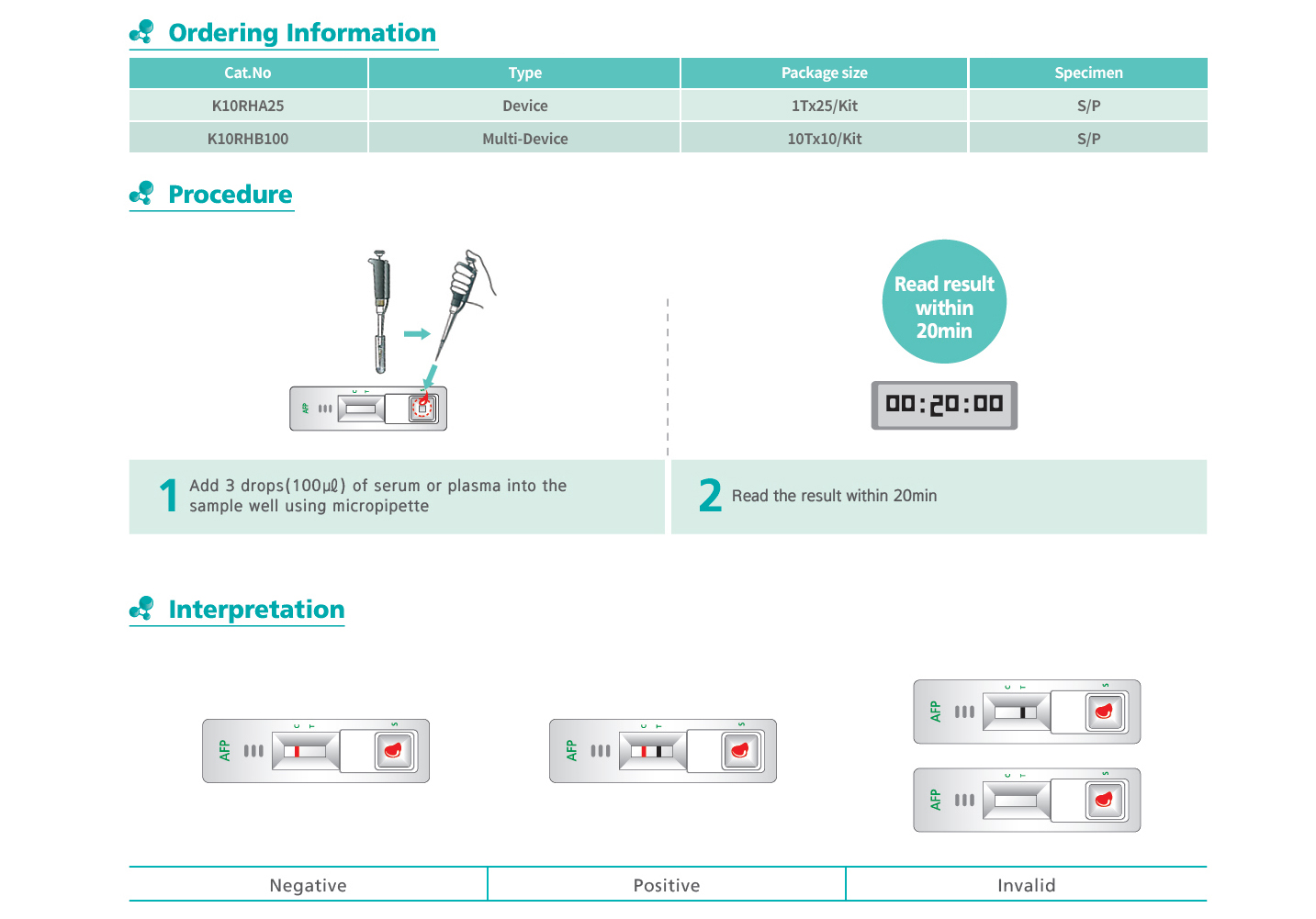 [RapiGEN]AFP / rapid test kit