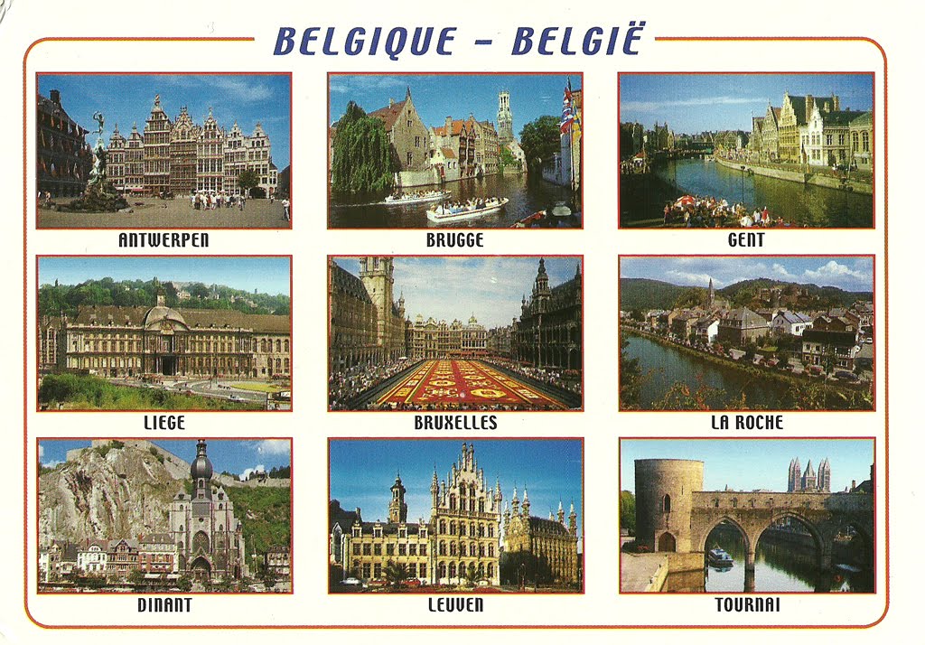 Collecting postcards from all around the world: Belgium