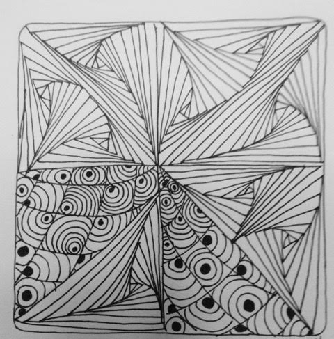 Tickled To Tangle: "It's a String Thing" #128 Tiles