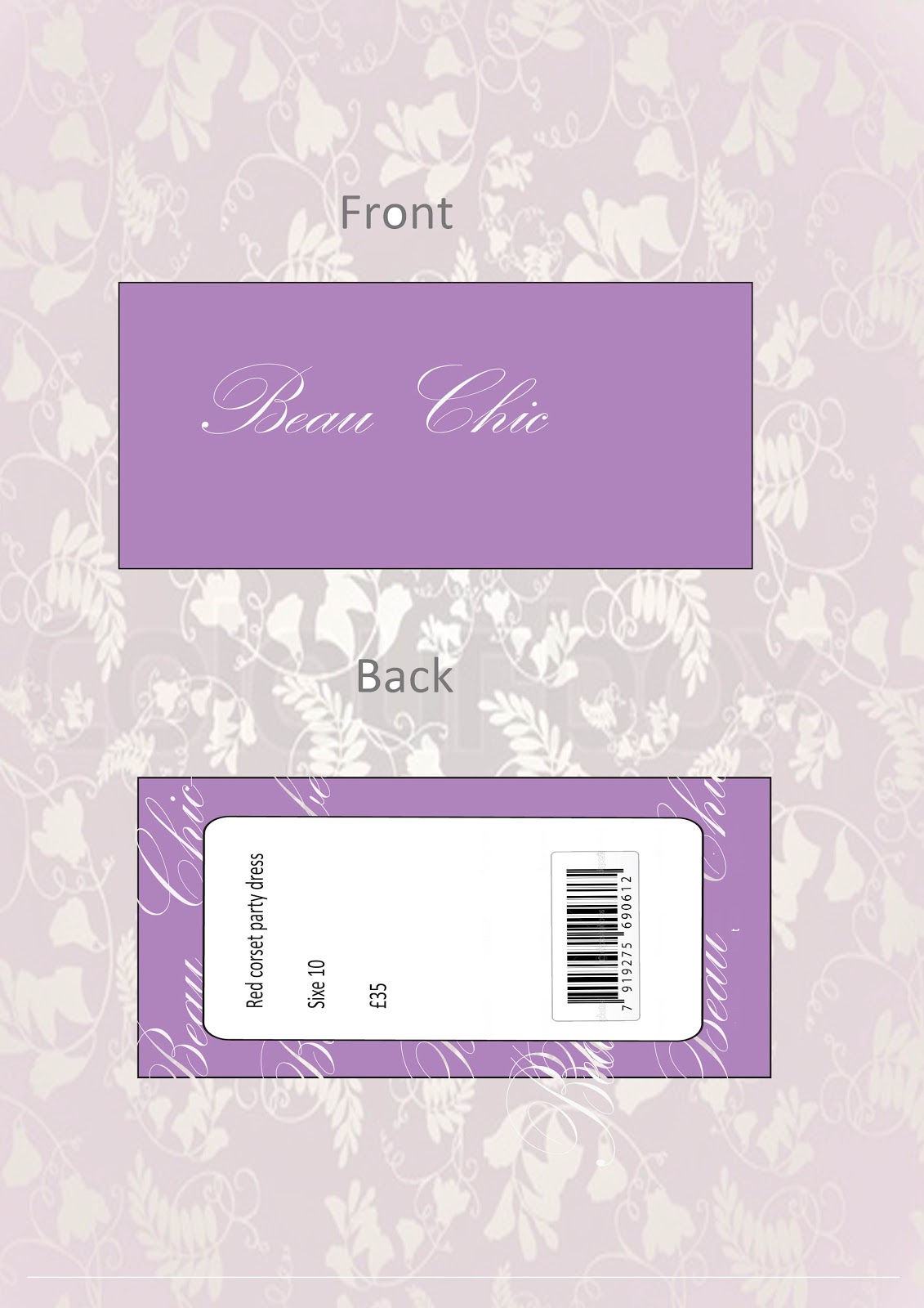 Beau Chic by Anna Baracco: Research and design for swing ticket