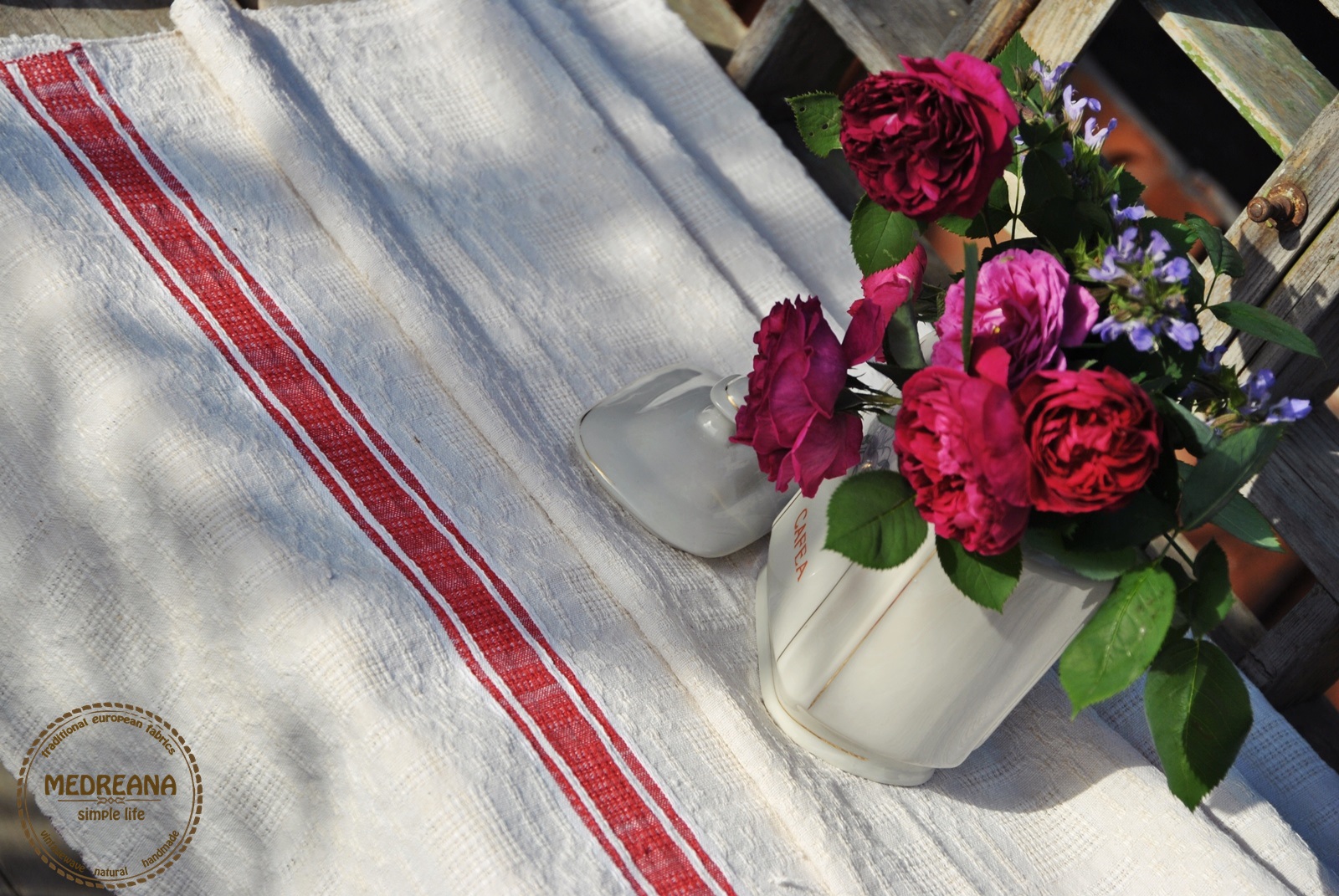 Medreana: Antique European Linen Table Runner/Homespun antique table ...