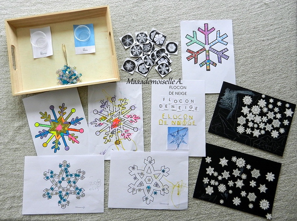Maaademoiselle A.: || Nos activités sur les flocons de neiges