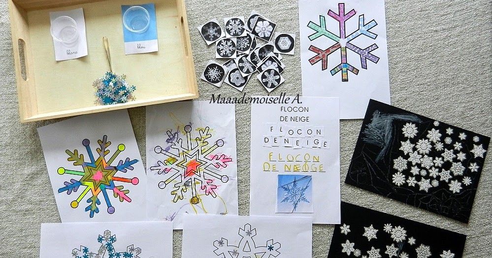 Maaademoiselle A.: || Nos activités sur les flocons de neiges