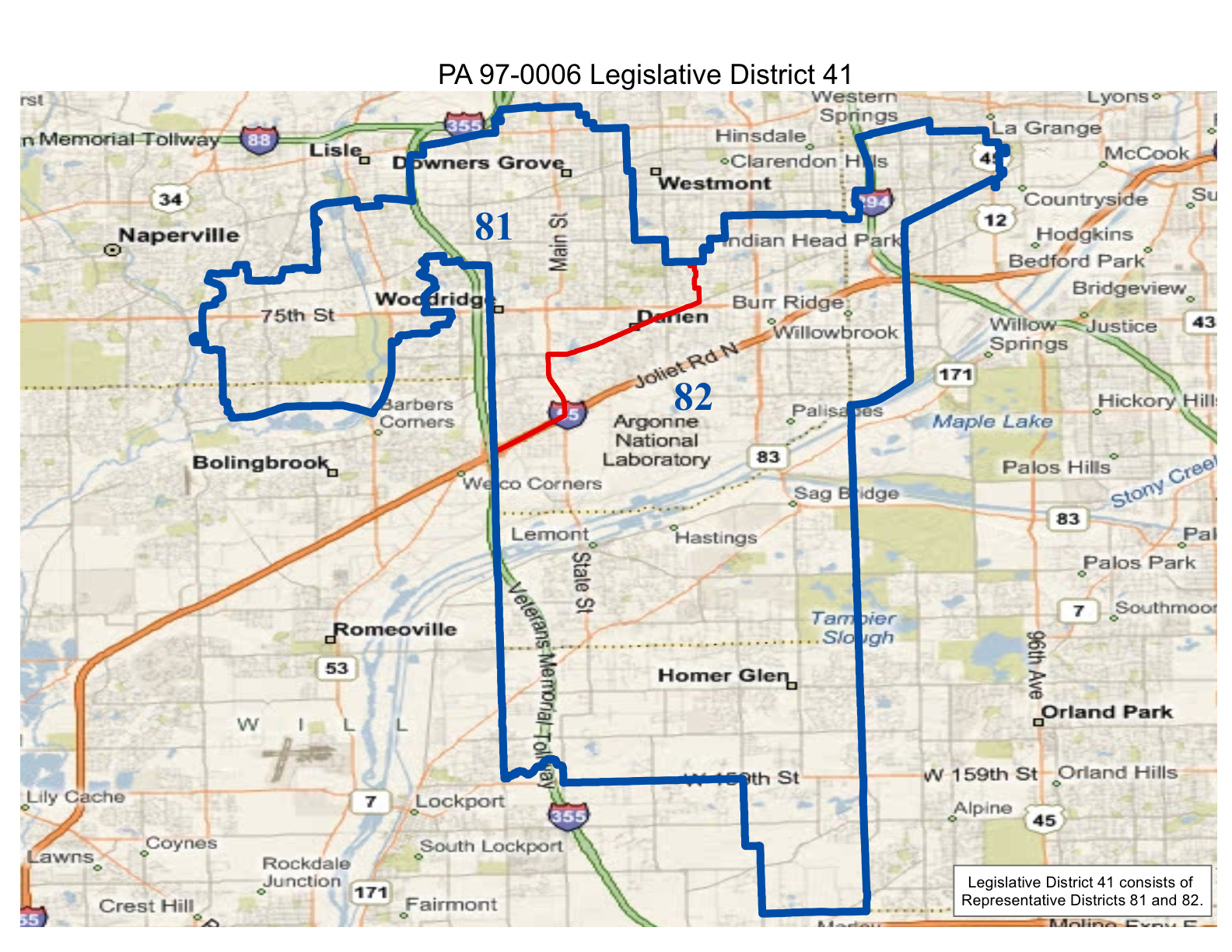 Will County Politics: Realigned Illinois State Legislative and State ...