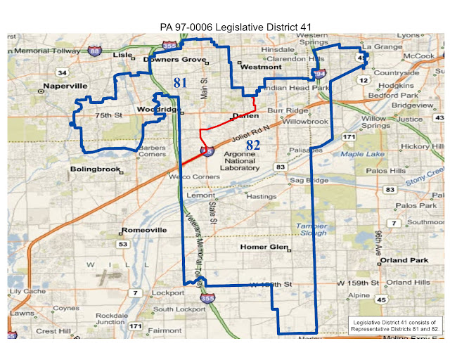 Will County Politics: Realigned Illinois State Legislative and State ...