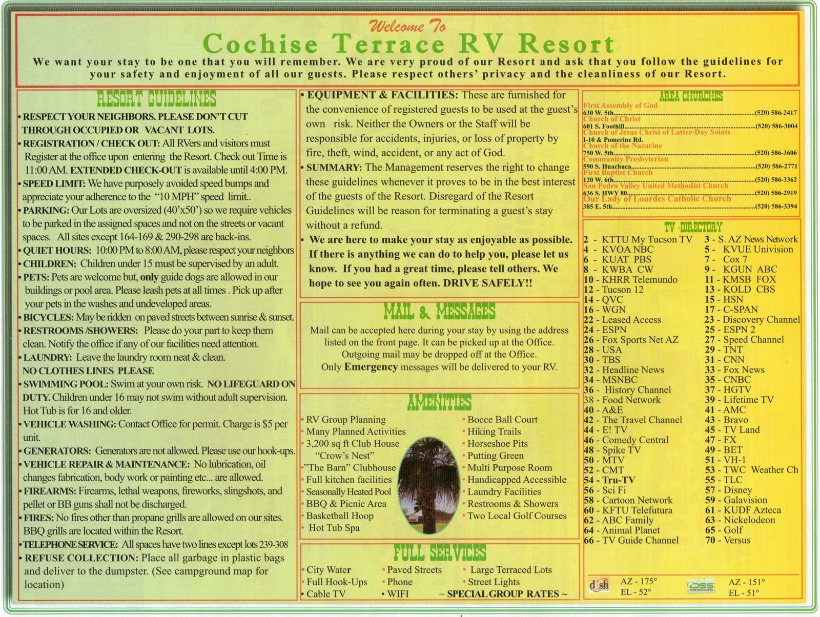 The Frugal Fulltimer: Benson Arizona - Cochise Terrace RV Resort Review