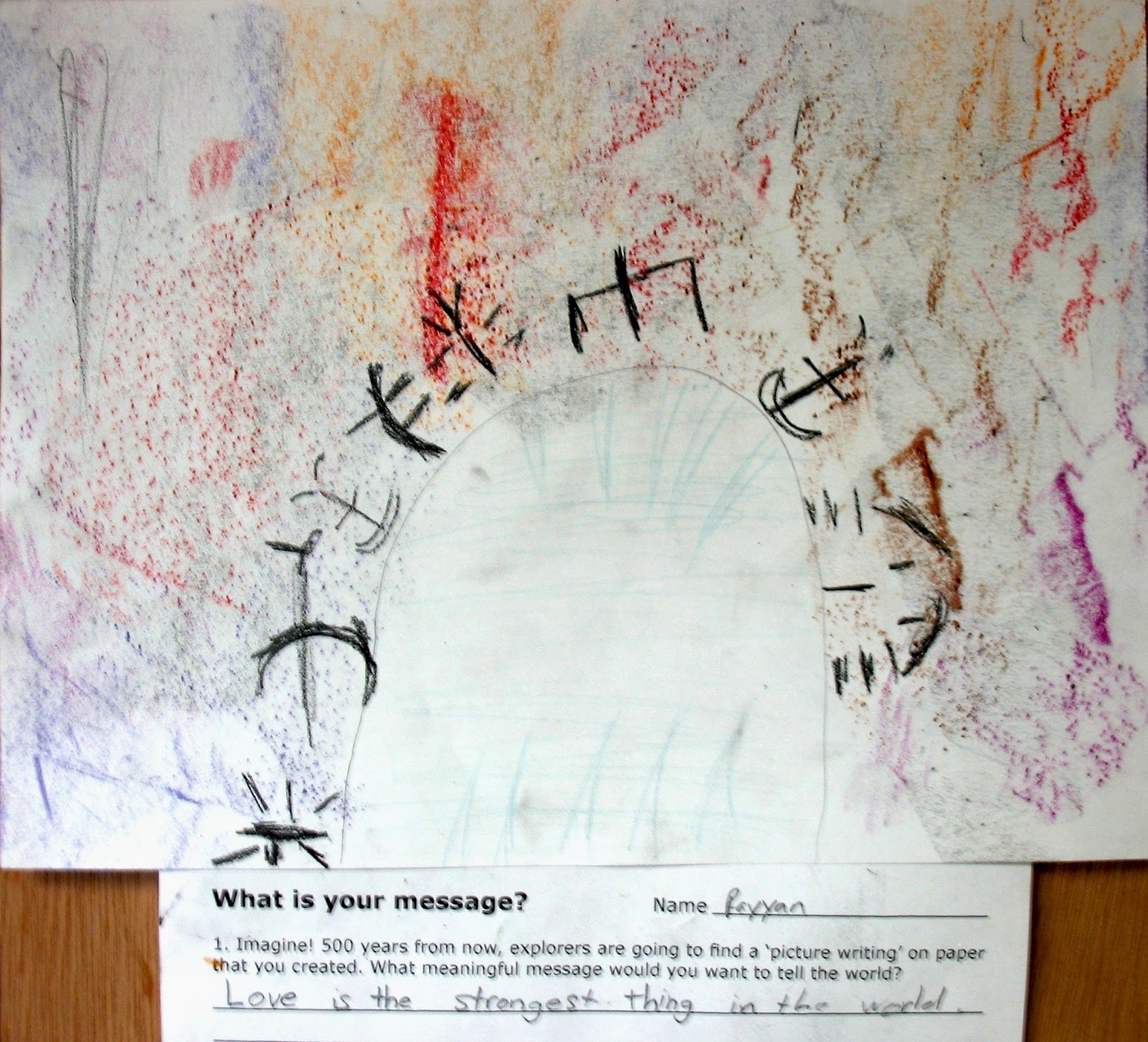 Kimberly Cheifer, Art Teacher: Grades 1-3, Pictograph Drawings