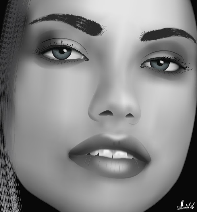 Les oeuvres numériques de Zigo: Galerie de portraits gros plan (close ...