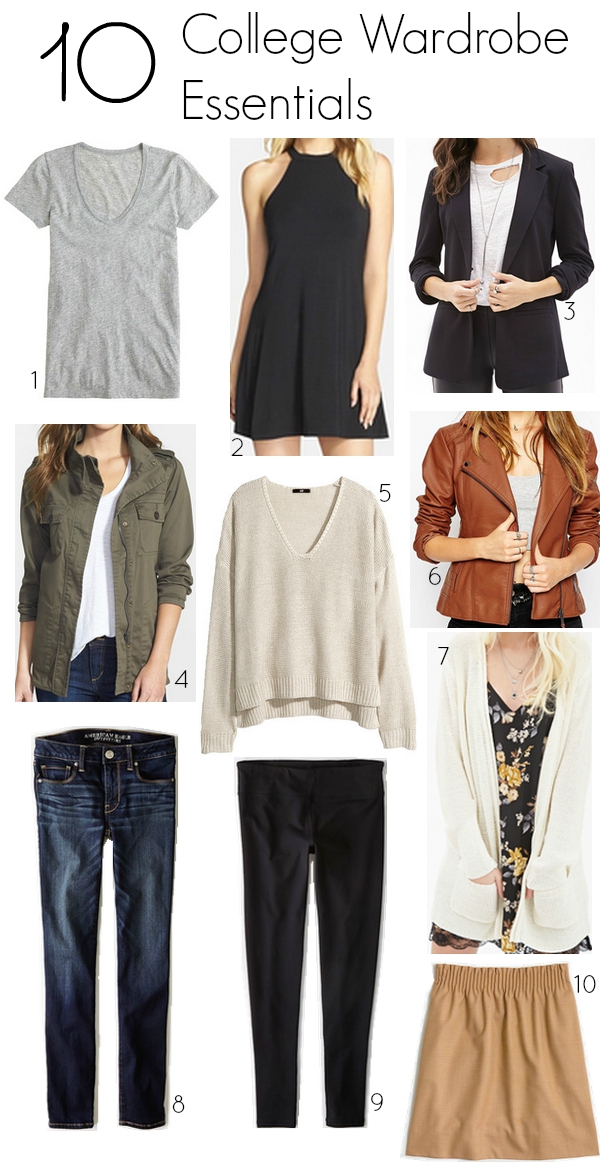Knots and Ruffles: 10 College Essential Wardrobe Pieces