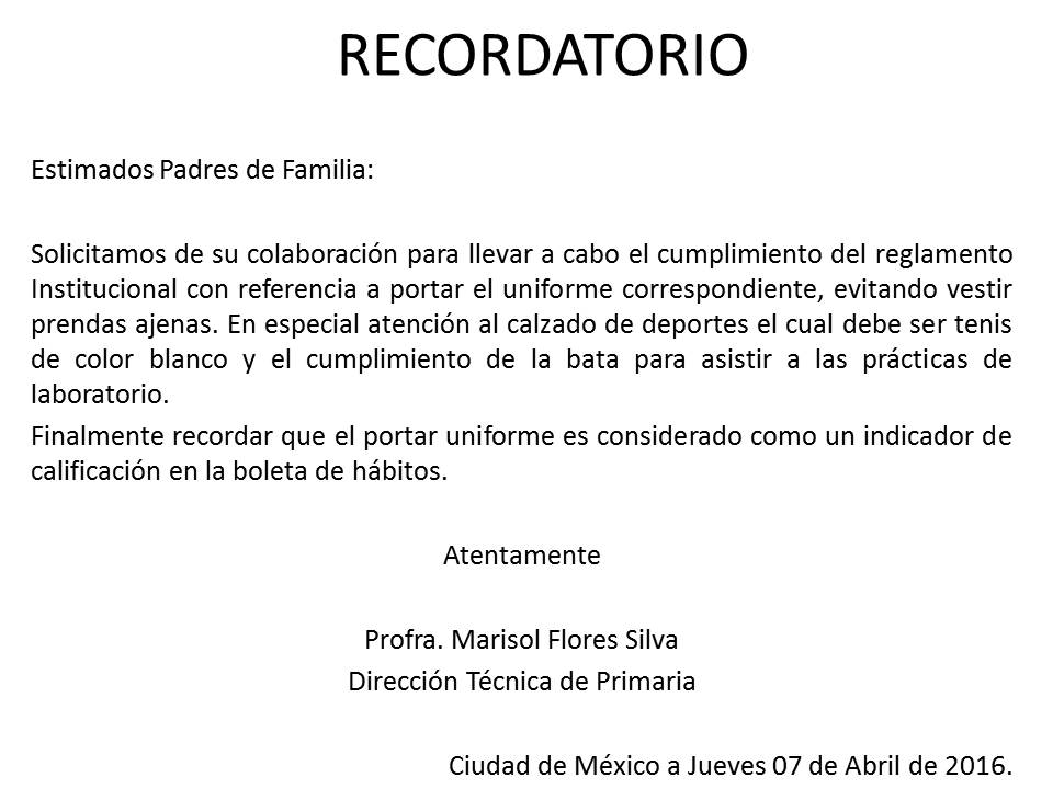 Instituto Juárez 2° Primaria: abril 2016