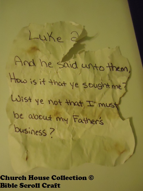 Church House Collection Blog: Bible Scroll Craft