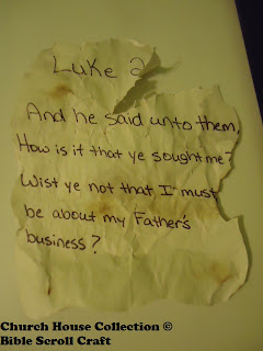 Church House Collection Blog: Bible Scroll Craft