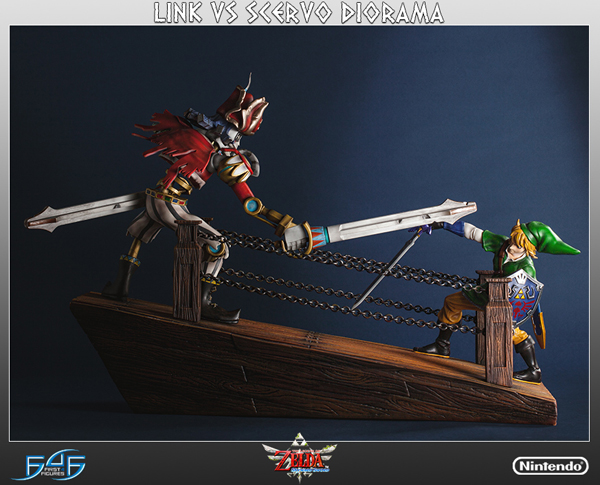 Legend of Zelda: Skyward Sword - Link Vs Scervo Diorama (First 4 Figures)