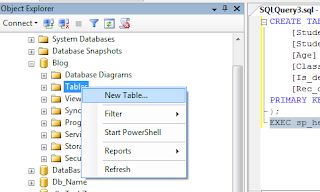 SQL: How to Create table in SQL Database.?