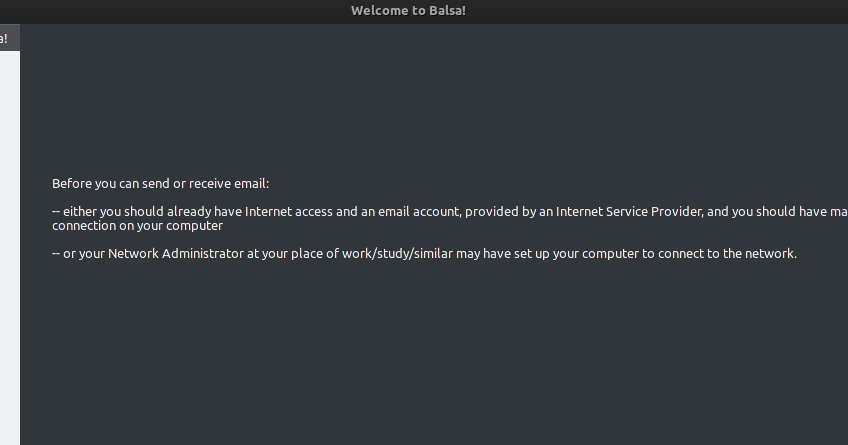 Balsa - Simple and light email client on Archlinux