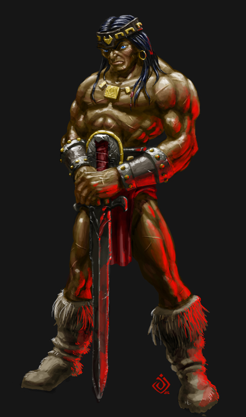 Warriors in art: The Cimmerian by David Jennison