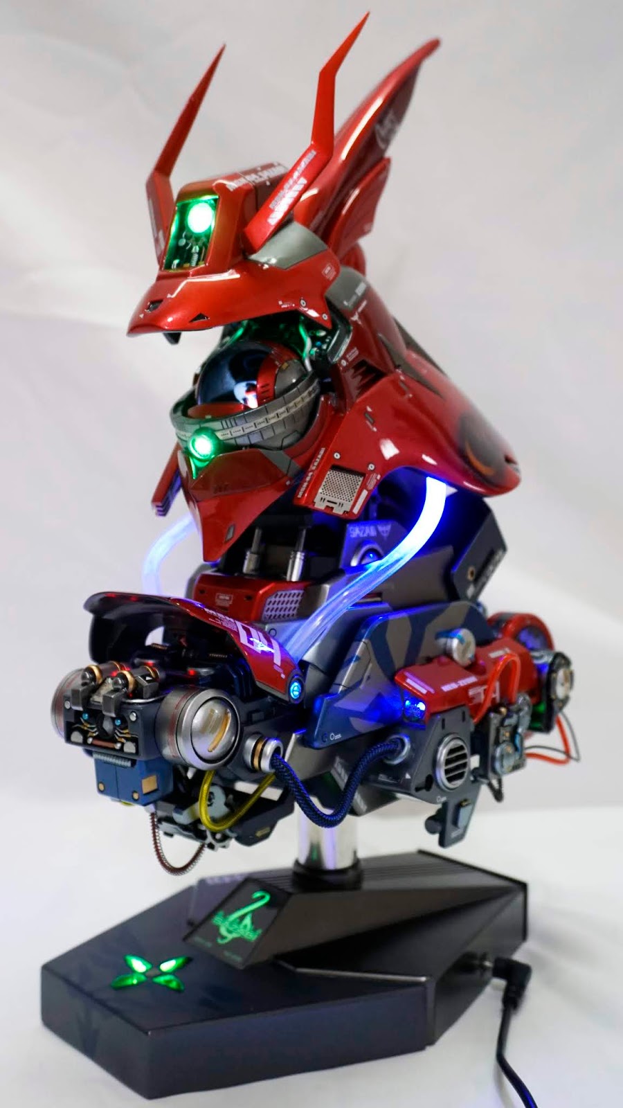 Custom Build: 1/24 G-SystemModel MSN-04 Sazabi Head Bust Display