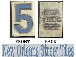 Fig Street Art Studio: History of New Orleans Blue Letter Street Name Tiles