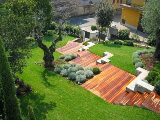 How to build a garden stairs design as a decorative element?