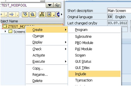 SAP Blogs: Step by Step Module pool program