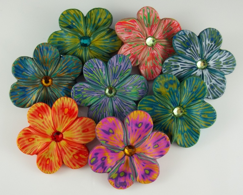 2 Good Claymates: Batik Flowers for Spring