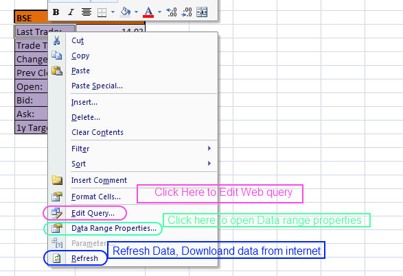 Excel Web Query How To Create Excel Web Query