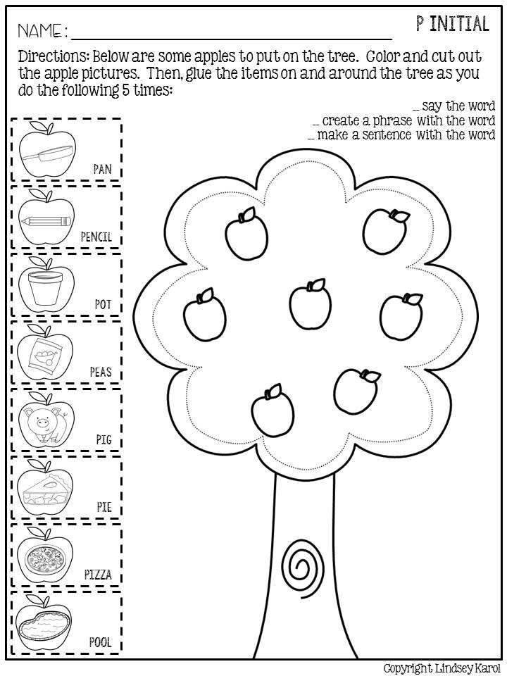 *FREEBIE* Cut and Glue Articulation Sampler for Fall | Speechie ...