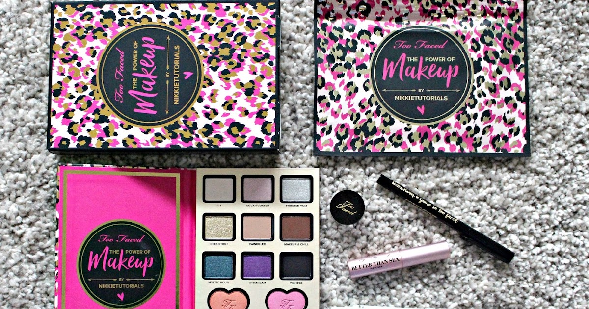 TOO FACED X NIKKIETUTORIALS POWER OF MAKE UP REVIEW, SWATCHES, LOOK ...