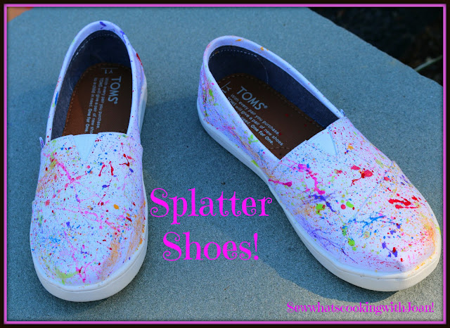 Sew what's cooking with Joan!: How to make Splattered shoes!