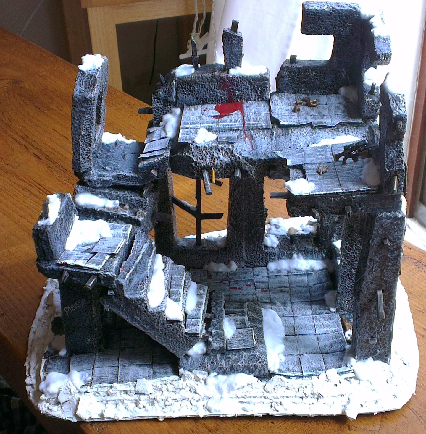 Grudgingly Read: Tutorial; Cheap, easy snow for Warhammer bases
