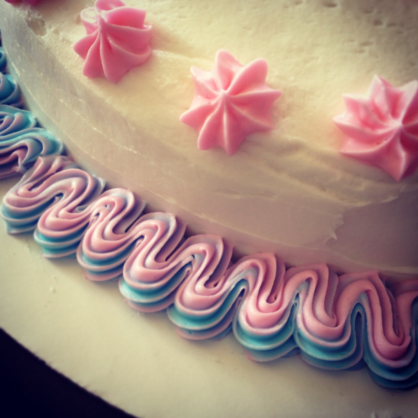 The Full Time Wife: My First Wilton Decorated Cake