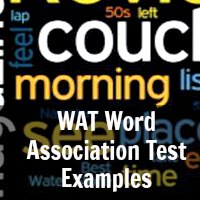 WAT Word Association Test Examples