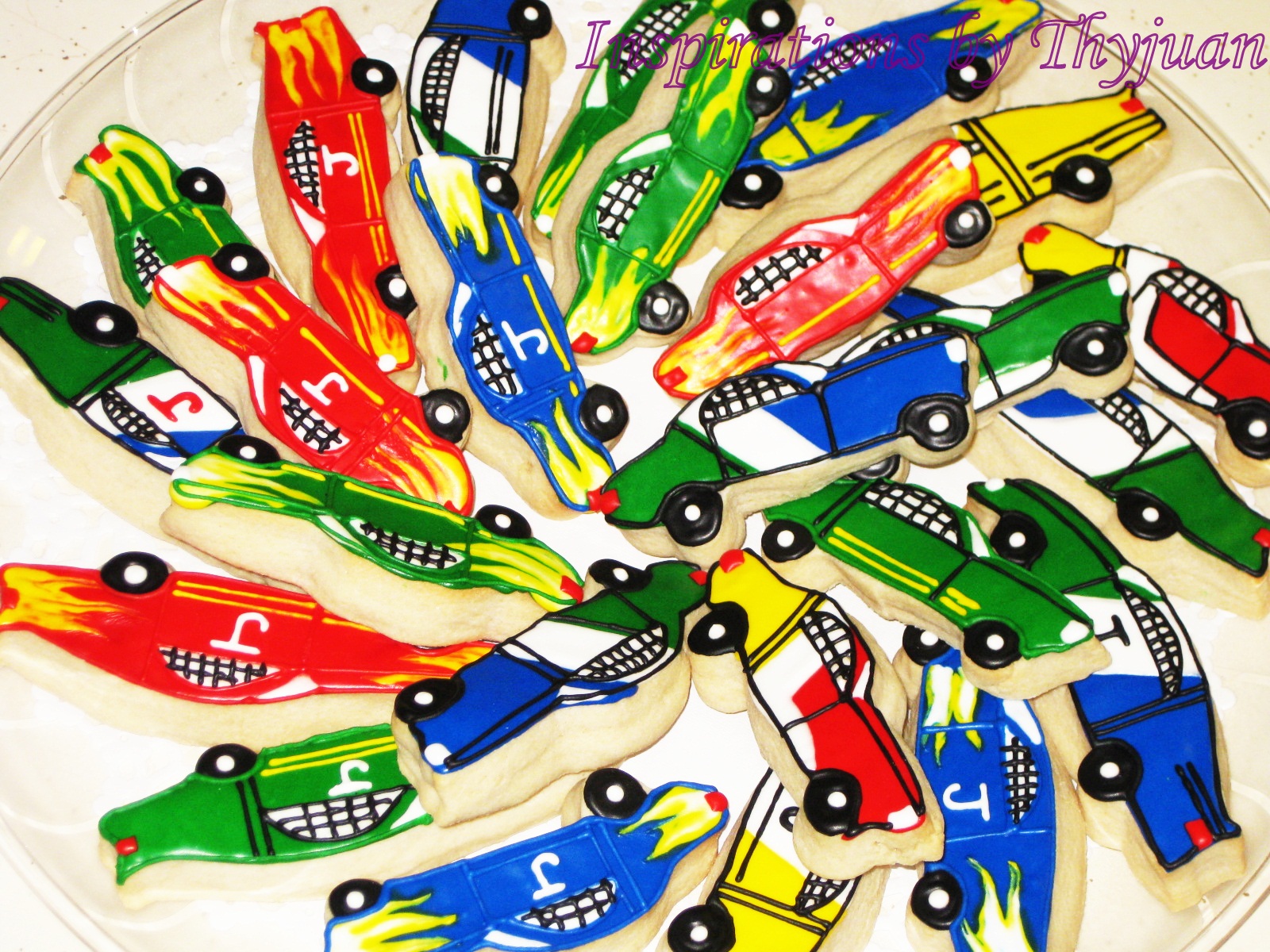Inspirations by Thyjuan LLC.: Race Car Cookies