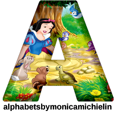 Letras de Blancanieves. Snow White Letters. - Oh my Alfabetos!