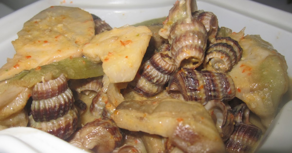 JOM JAHIT JOM MASAK : siput belitung dengan sayur keladi