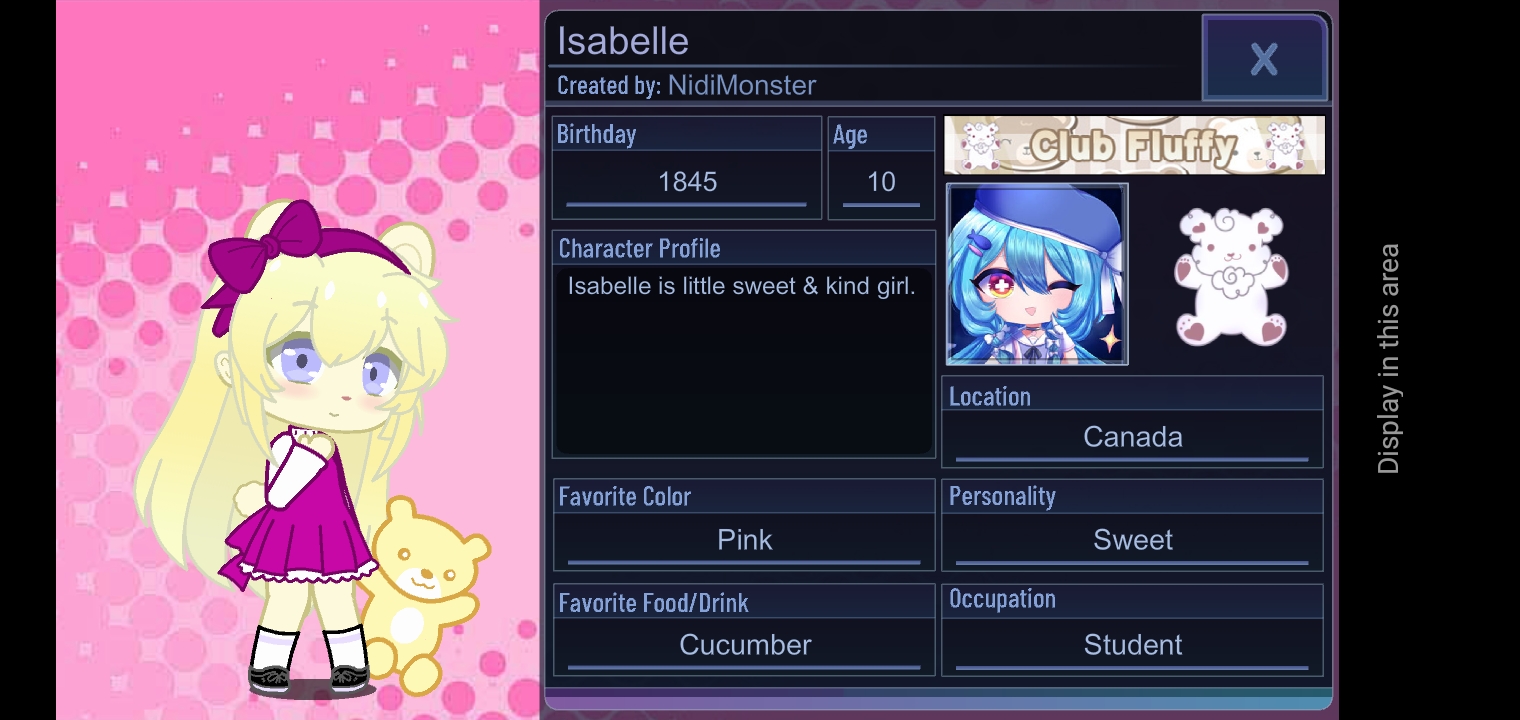 SYUHADAH GALLERY: MY FIRST GACHA CLUB & MY OC CHARACTERS