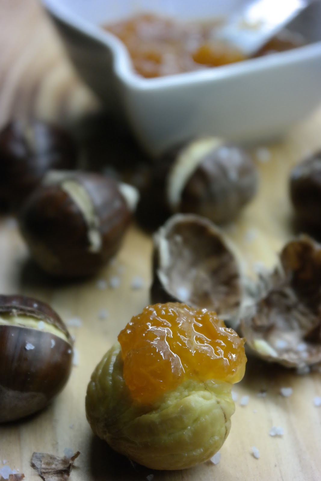 COZINHAR COM OS ANJOS: CASTANHAS ASSADAS COM DOCE DE ABÓBORA